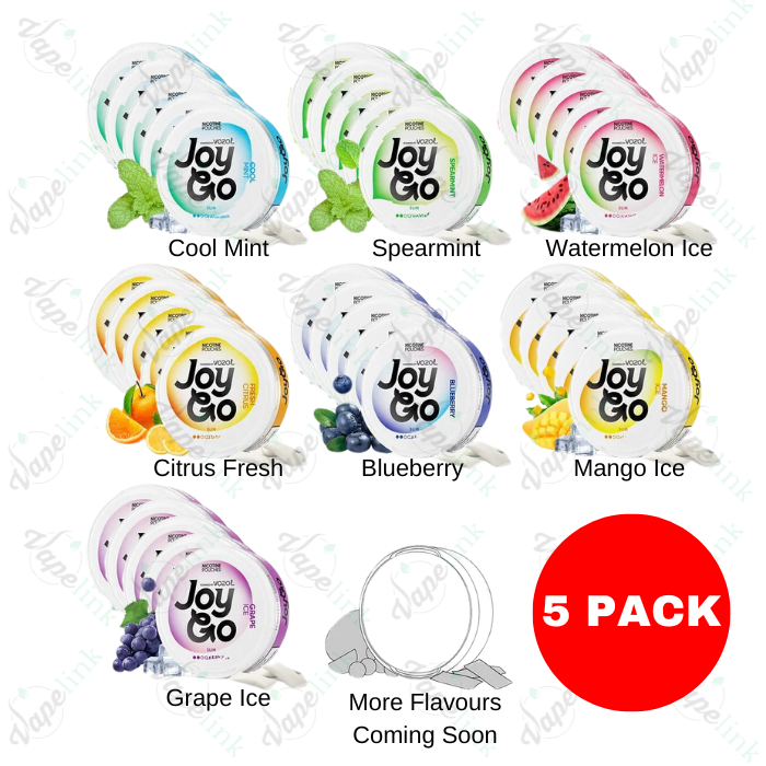 JoyGo Pouches 5 Pack – Vapelink Australia