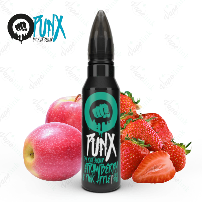 Riot Squad | PUNX | Strawberry Pink Apple 60ml – Vapelink Australia