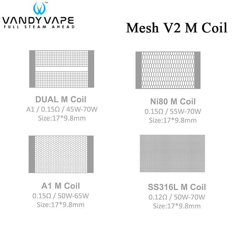 Vandy Vape Mesh RDA Coils – Vapelink Australia