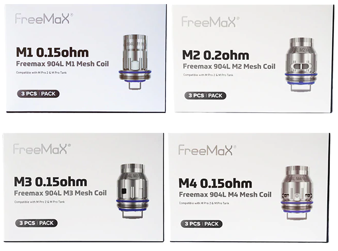 Freemax 904L M Mesh, Maxus Pro, M Pro & M Pro-2 Coils – Vapelink Australia